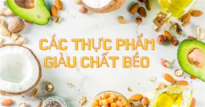 Chất béo có trong thực phẩm nào: Thực phẩm có chất béo tốt cho sức khỏe
