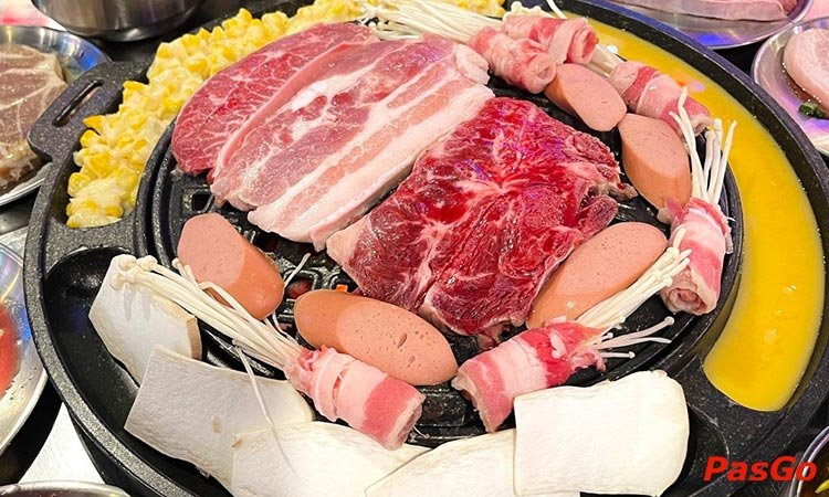 BosSam BBQ Huỳnh Thúc Kháng | Buffet lẩu nướng Hàn Quốc ăn là phê
